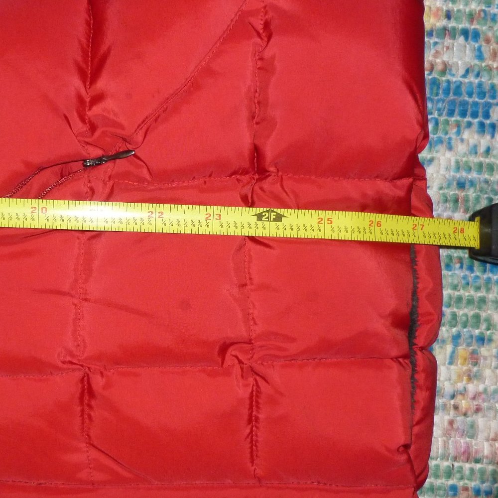 Calvin Klein Cherry Red Down Puffer Coat - Gem